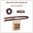 Heatless Hair Curler Set, Overnight Curls Rod Headband with Scrunchies ...