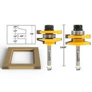 Rail & Stile Router Bit Set - Shaker 2 Pc. 1/2" Shank - Yonico 12249 ...