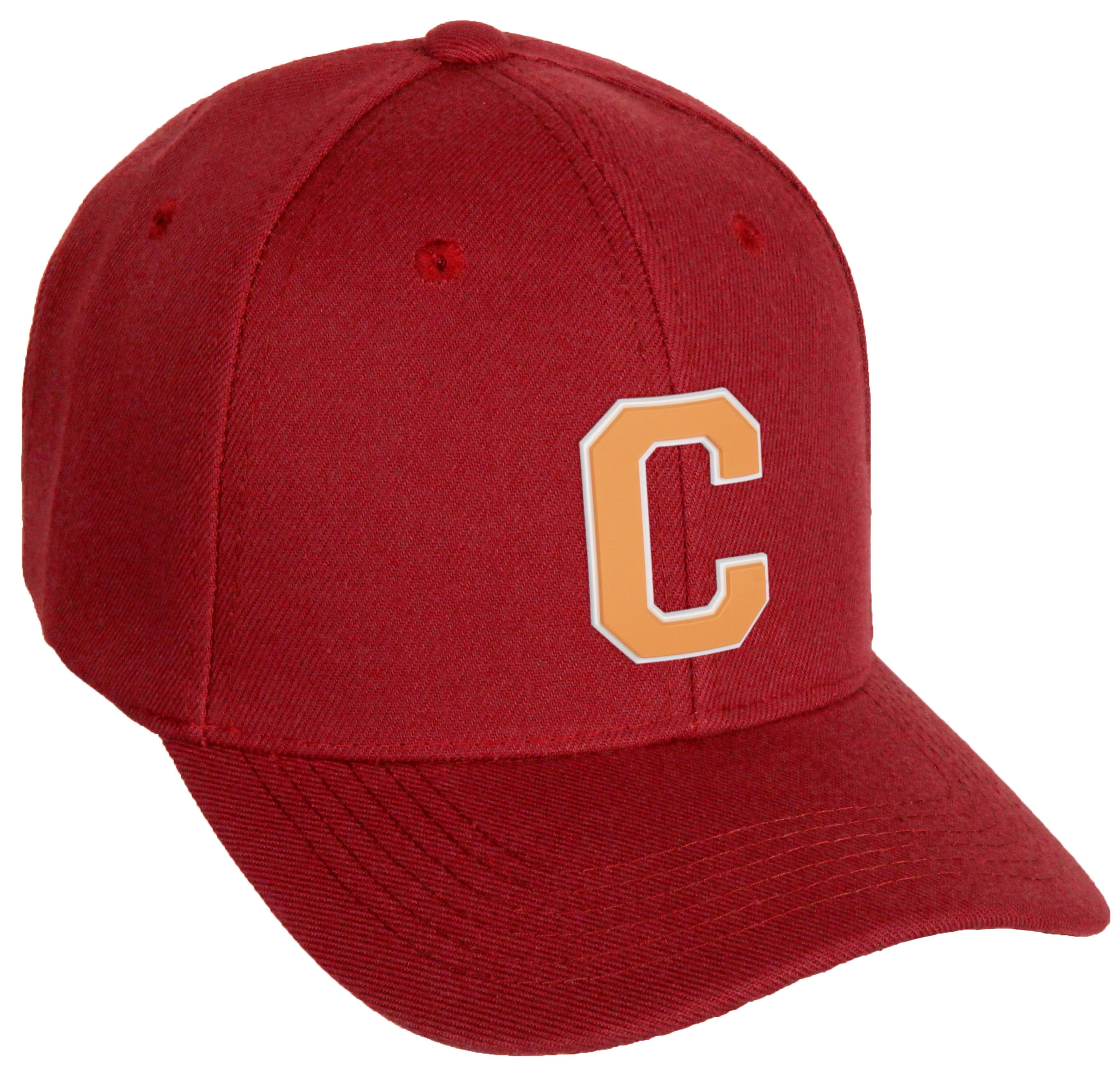 Daxton Classic Baseball Hat Custom A to Z Initial Team White Neon ...