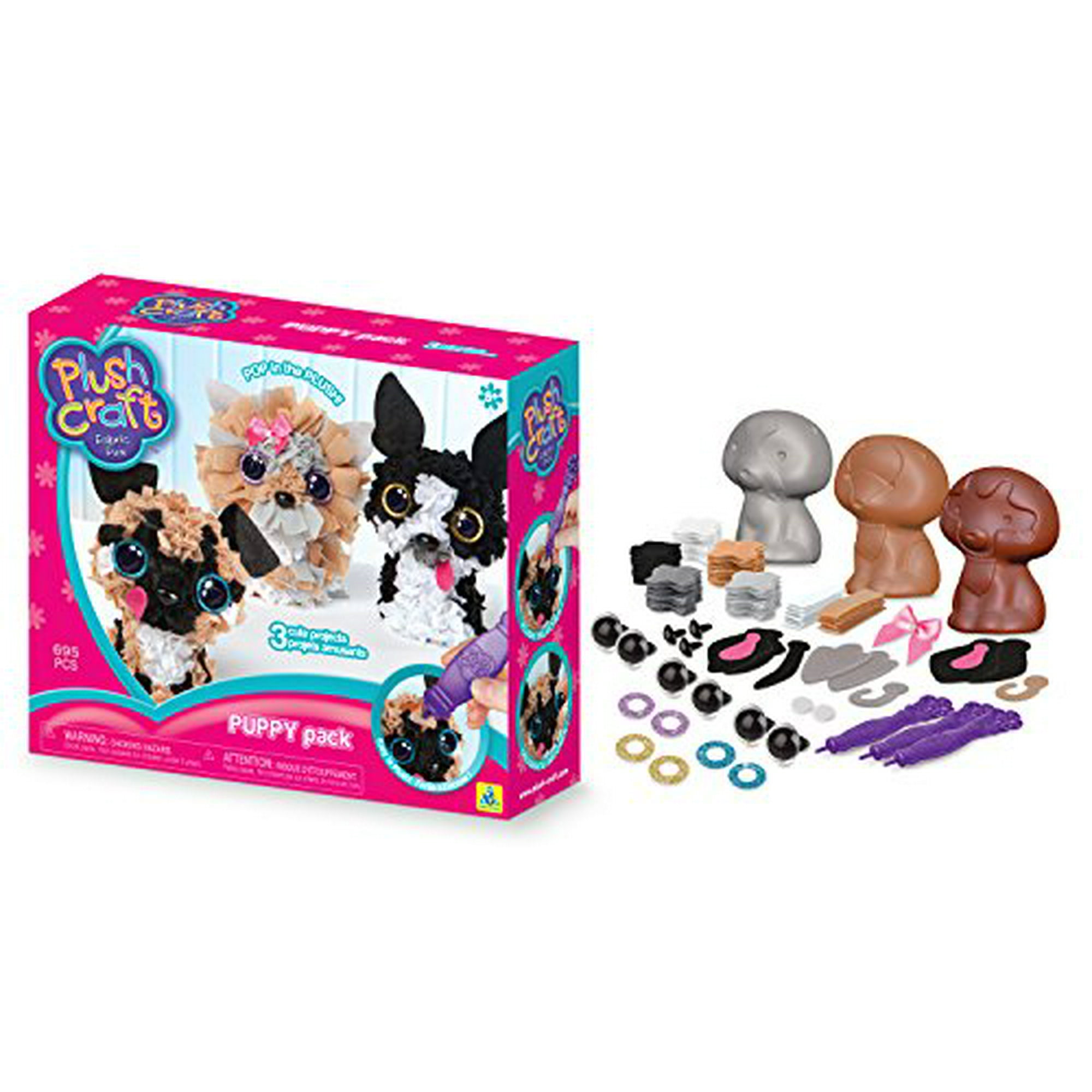 Click here for Orb Plushcraft Puppy Pack (3d) Grey/Brown/White/Bl... prices