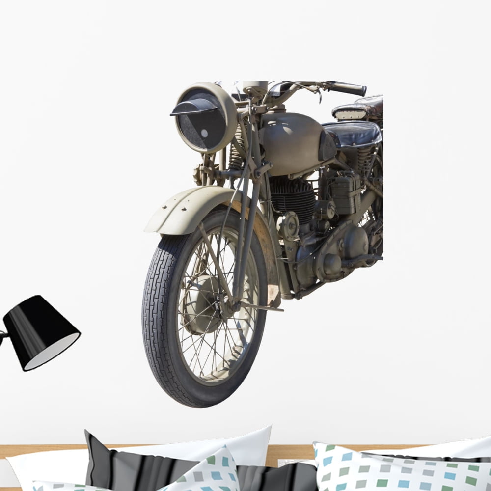 Vintage Motorcycle Wall Mural by Wallmonkeys Peel and Stick Graphic (36 ...