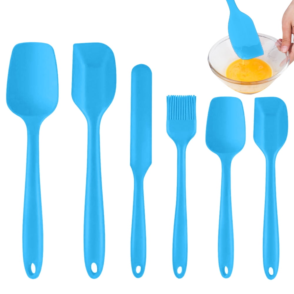 Set of 6, Food Grade Silicone Spatulas, Rubber Spatulas Heat Resistant ...