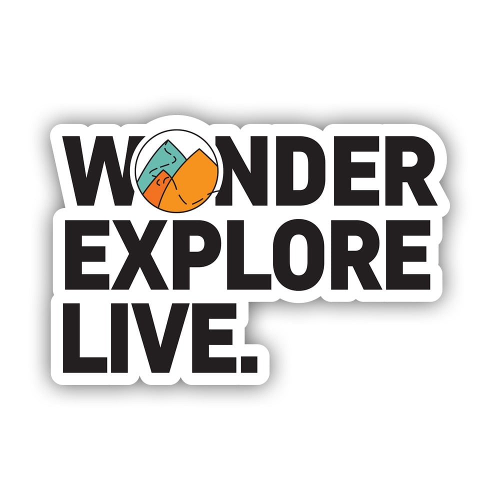 Wonder Explore Live Sticker Decal - Self Adhesive Vinyl - Weatherproof ...