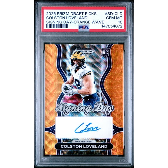 2025 Panini Prizm Draft Picks Signing Day Colston Loveland #SD-CLD ...