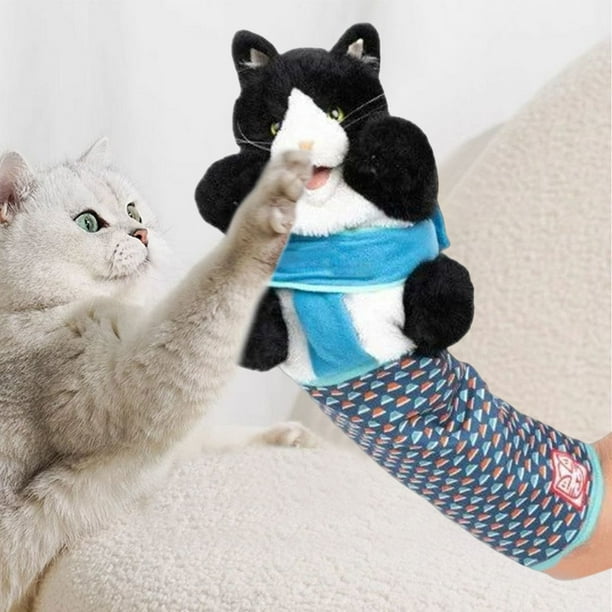 Cats Puppet Wrestler Gato Hand Puppet Cat Wrestling Toy Puppeta para gatos interiores | Bodega ...