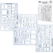 8 Pc Template Stencil Set Drawing Kit in Assorted Shapes - Walmart.com
