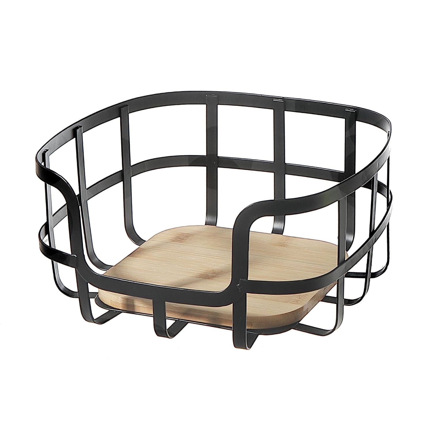 Click here for Ih Casadécor Metal Fruit Basket With Bamboo Bottom prices