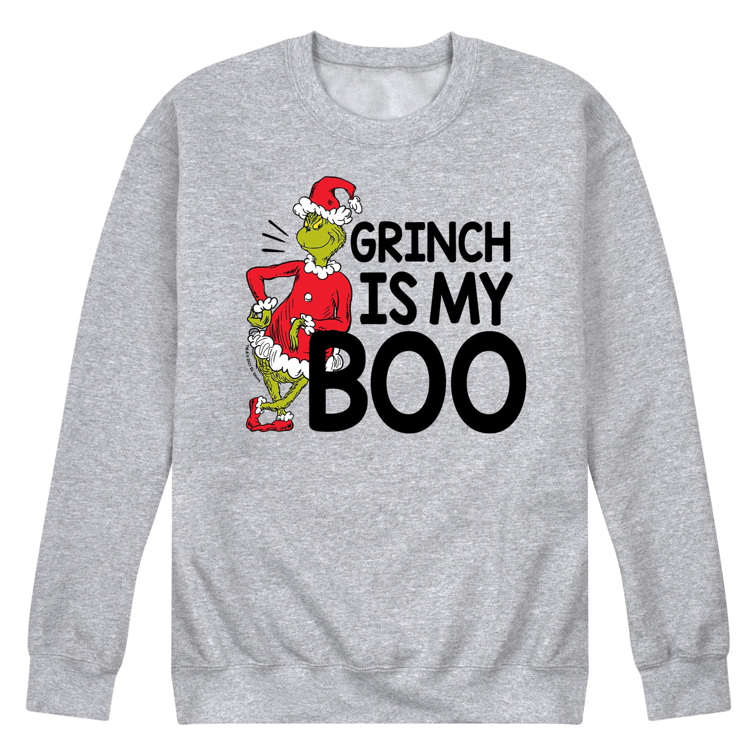Dr. Seuss - How The Grinch Stole Christmas - Men's Crew Neck Fleece ...