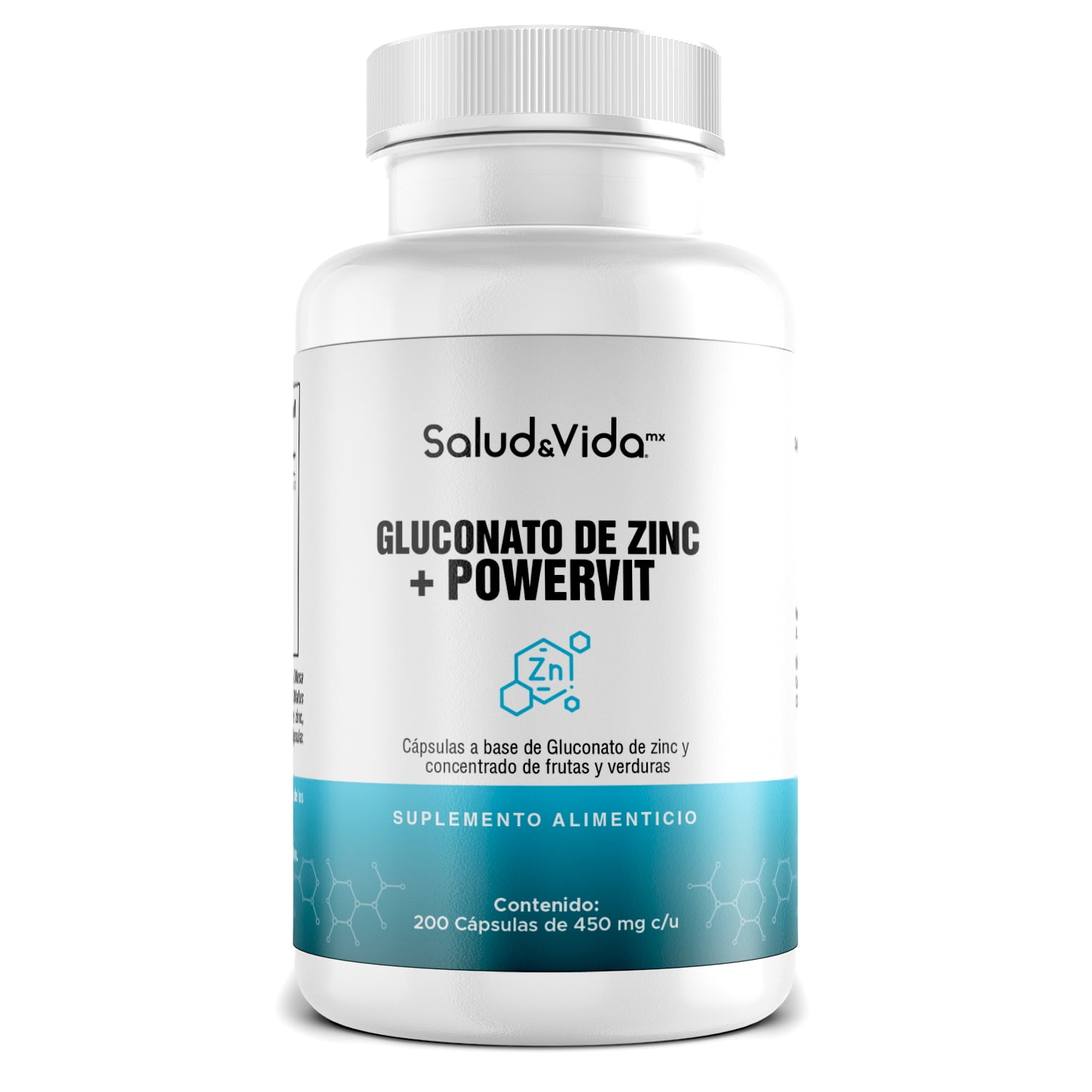 Suplemento Alimenticio S&V Gluconato de Zinc 200 Cápsulas | Walmart en ...