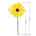 Sunflower Wind Spinner Plastic Sunflower Pinwheel Garden DIY Ornaments ...