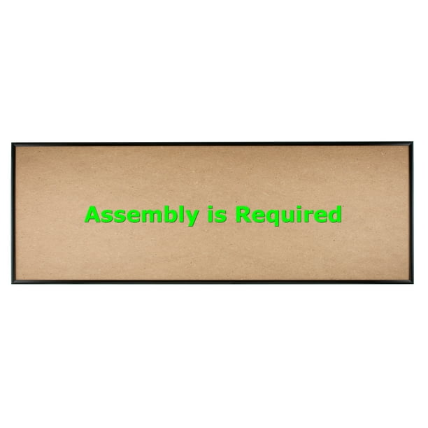 Quadro Frames 12x32 inch Picture Frame, Black, Style P375-3/8 inch Wide ...