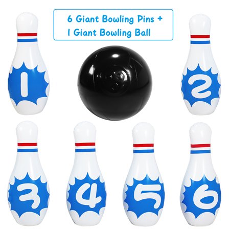 Inflatable Bowling Set PVC Material Inflatable 6 Bowing Pins with ...