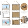 5x7 Collage Picture Frames Set of 2, Rustic Wooden Real Glass ...