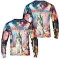 Happy New Year Siberian Husky Chills on Year-End Party All Over Print ...
