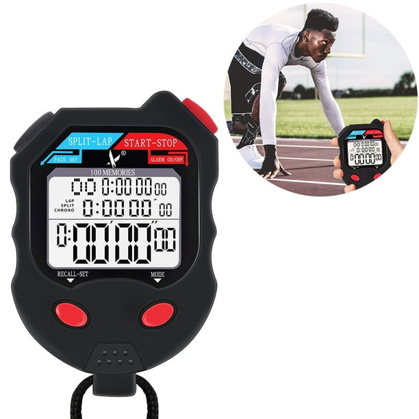 Digital Professional Sports Stopwatch Timer, Water Resistant, for ...