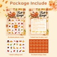 WaaHome Fall Bingo Cards for Kids 26 Players Thanksgiving Bingo Game ...