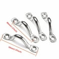 4Pcs 5mm Stainless Steel Wire Eye Strap Boat Marine Tie Down Hook ...