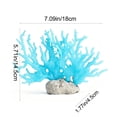 Artificial Coral Aquarium Ornament, Resin Fake Coral Decor with Stone ...