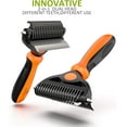 2 in 1 Professional Grooming Rake for Cats & Dogs-Dematting Comb for ...