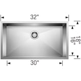 BLANCO QUATRUS R0 Super Single Undermount - Walmart.com