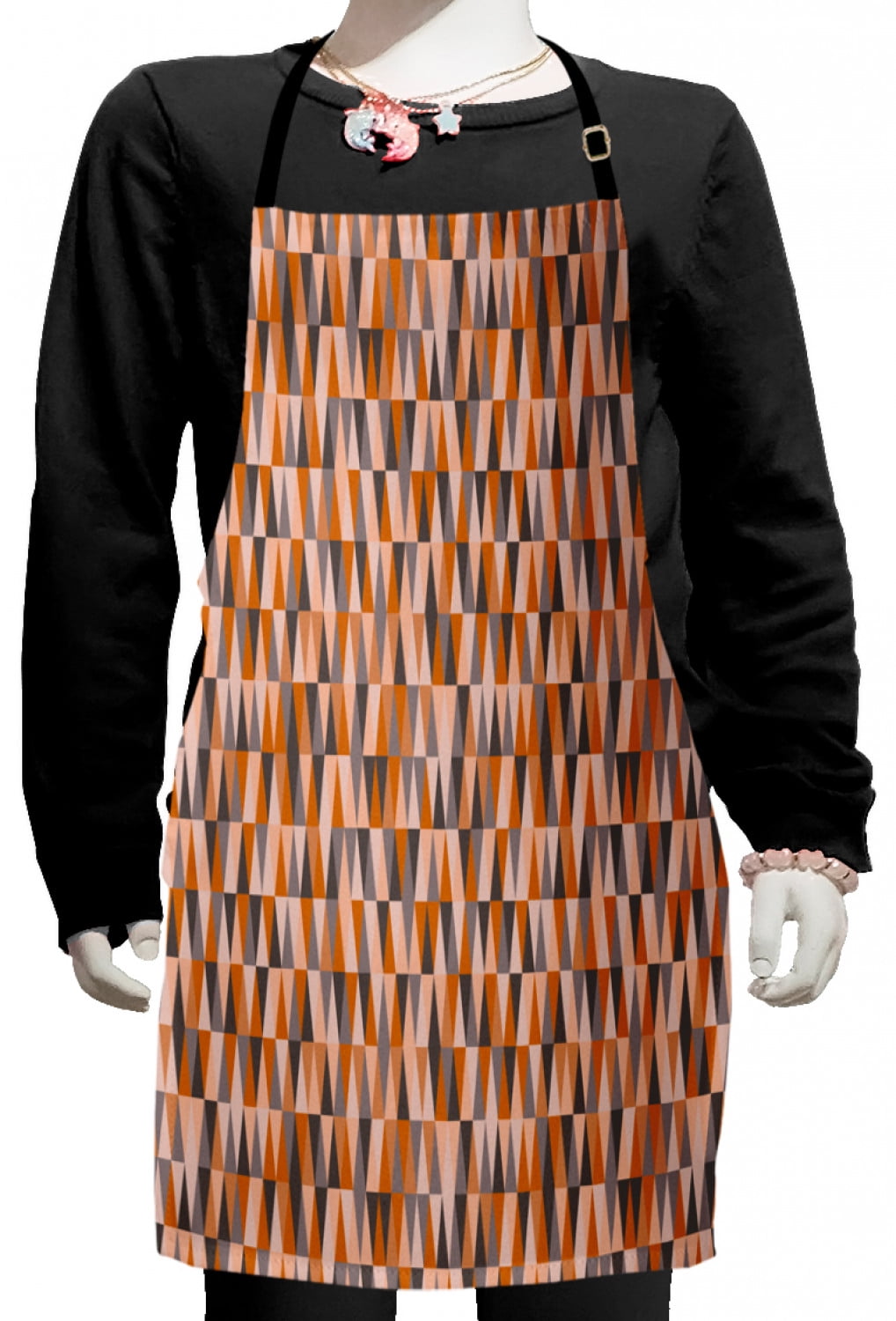 Abstract Kids Apron, Print of Long Triangular Shapes Sharp and Pointy ...