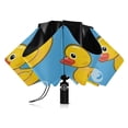 Little Yellow Duck Umbrella Folding Sun Umbrella Travel Auto Open Close ...