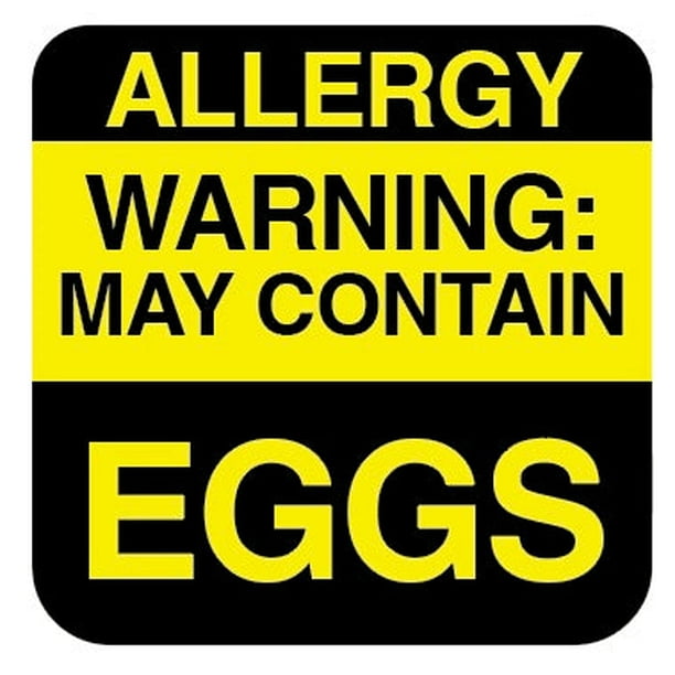 1" Color-Code Square Allergy Warning Labels: 1,000/PACK - Walmart.com