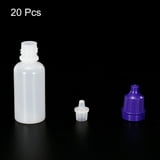 PE 15ml Liquid Dropper Bottle Eye Dropper Container with Cap, Purple 20 ...