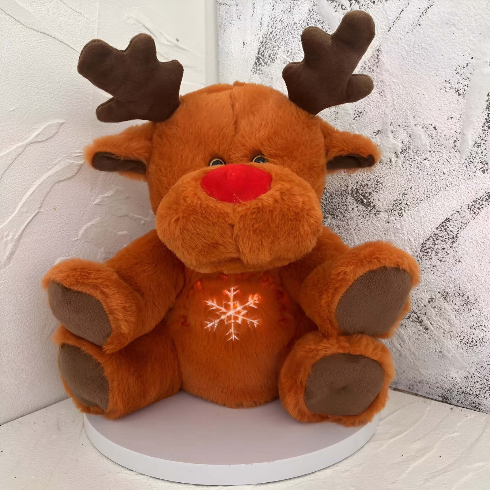 Puntoco Reno de peluche luminoso Un mágico compañero navideño ...