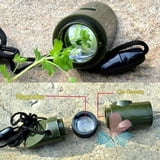 7 In 1 Emergency Whistles Compass Thermometer Flashlight Camping ...