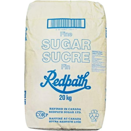 Redpath Granulated Sugar - 20kg Bag - 1 Count - Perfect for Baking ...