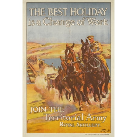 British Military Poster - Inter-War Period Print By ®The National Army ...