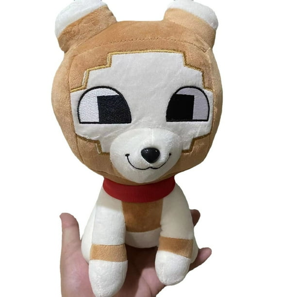 Perro marrón en forma de juego kawaii personaje de peluche, lindo ...