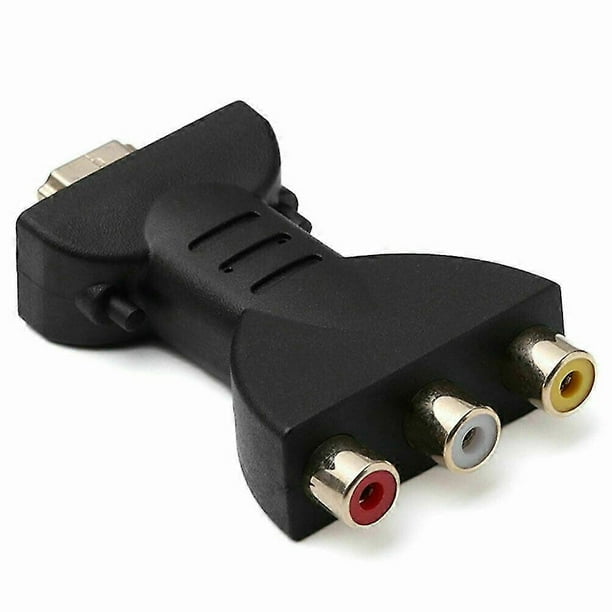 adaptador HDMI macho a 3 RCA hembra, compuesto, AV, video y audio para TV y PC. | Bodega Aurrera ...