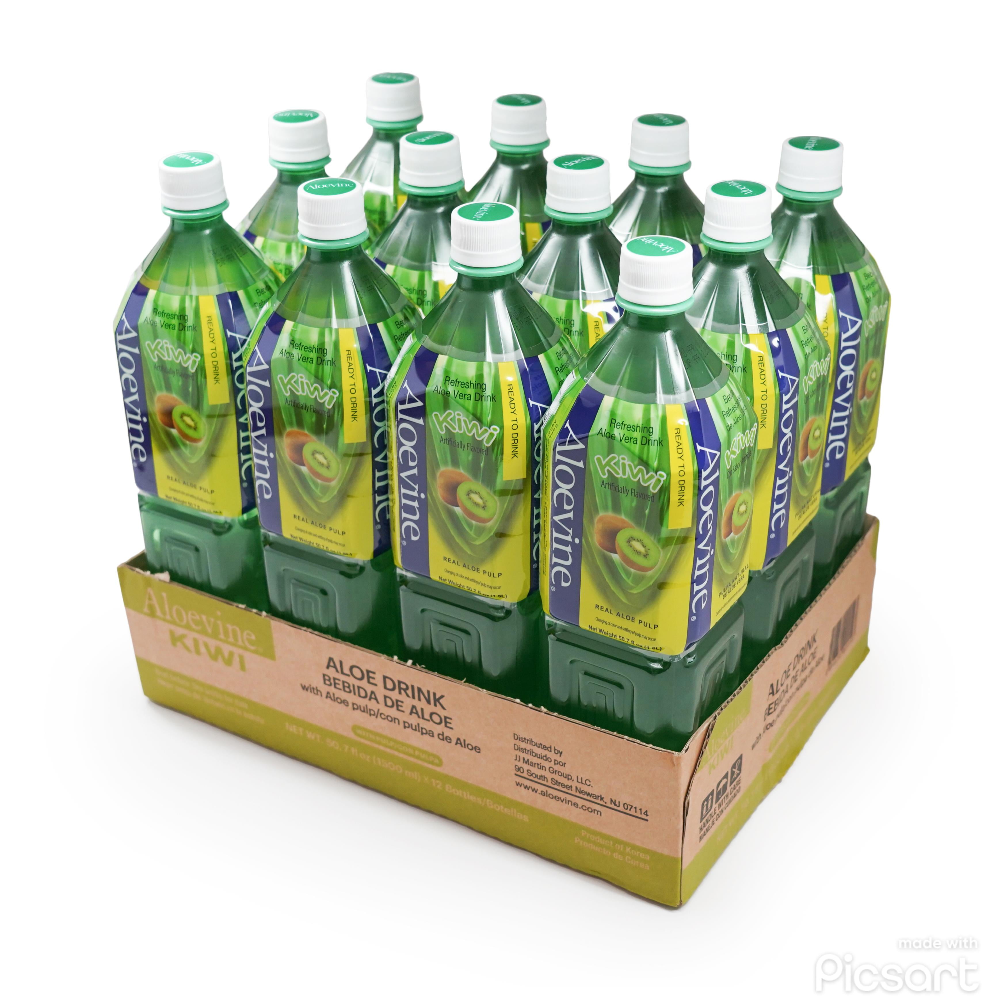 Aloevine Aloe Vera Drink, Kiwi Flavor (50.7 fl oz, 12 pack) - Walmart.com