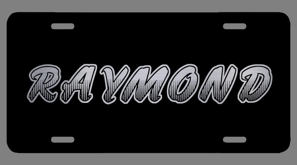 Raymond Name Etched Style License Plate Tag Vanity Novelty Metal ...