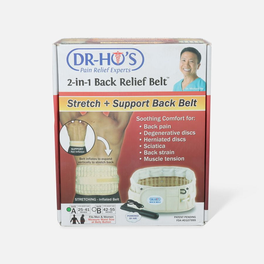 DR-HO'S 2-in-1 Decompression Belt for Lower Back Pain Relief - Size A ...