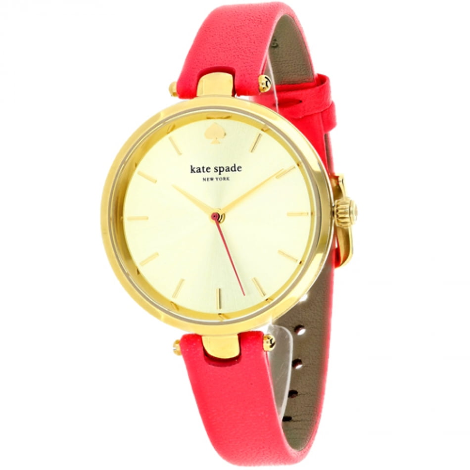 Kate Spade New York Women's Neon Geranium Leather Watch, KSW1135 ...