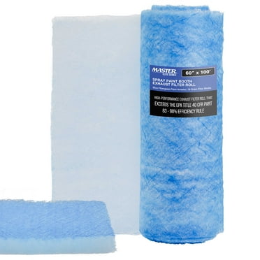 Premium Paint Spray Booth Exhaust Filter Roll - 24" x 300' - 18 Gram ...