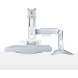 StarTech Sit-Stand Monitor Arm Keyboard Tray Desk Mount up to 27 ...