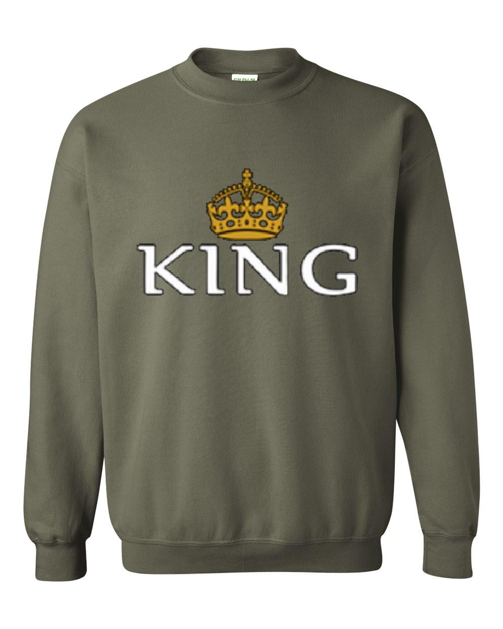 King Crown in Gold Women Crewneck Sweatshirt - Walmart.com