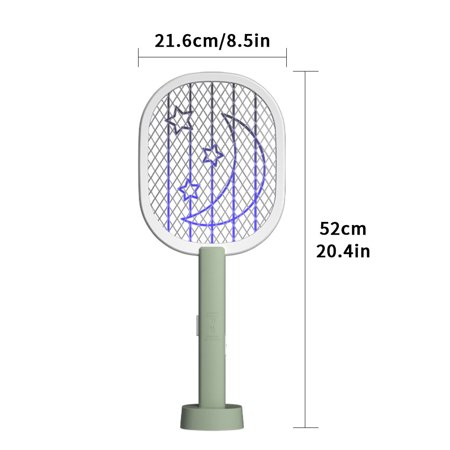 Fly Racket 5W LED Rechargeable Bug Bat Electric Portable Racket ...