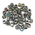 Buckets of Beads Ten (10) of Assorted Crystal Rhinestone Beads Charms ...