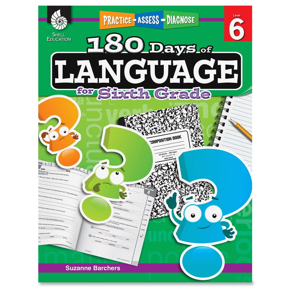 Shell Education 18 Days/Language 6th-grade Book Education Printed Book ...
