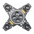 4-Arms mini Whirlwind Stage Light 100W RGBW LED Beam Strobe DMX512 For ...