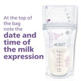 Philips Avent Breast Milk Storage Bags, 50 Count, 6oz/180Ml, SCF603/50 ...