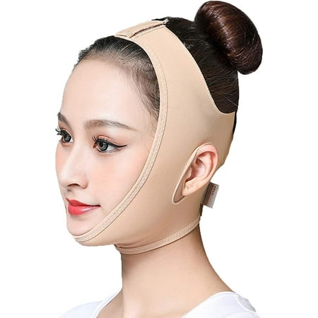 Face Slimming Strap, Anti-Wrinkle V-Shaped Double Chin Reducer, Double ...