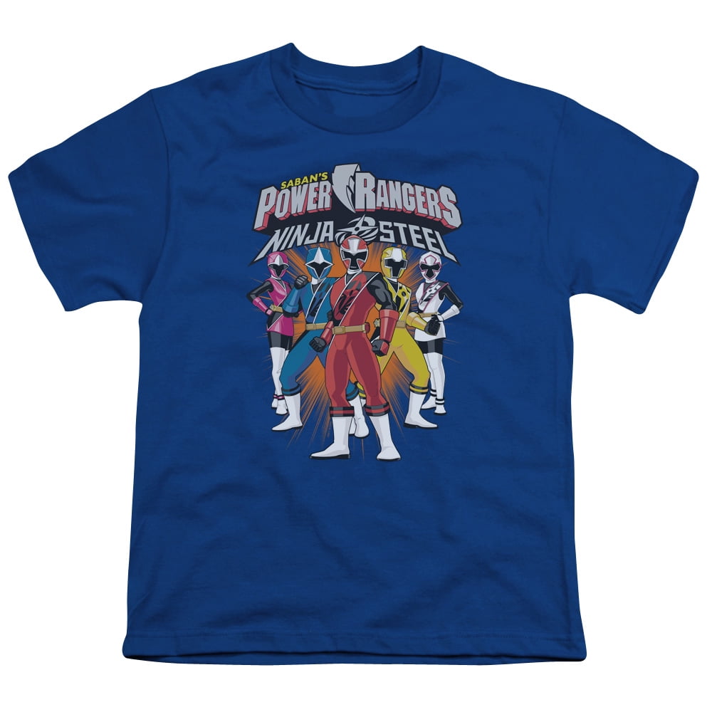 Power Rangers - Team Lineup - Youth Short Sleeve Shirt - Large ...