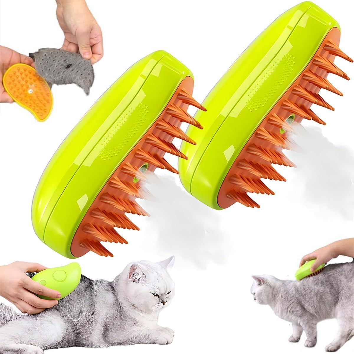 Click here for Oruyrop Steamy Cat Brush-3 In1 Cat Steamy Brush  C... prices
