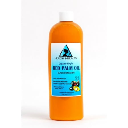 Palm oil "red" extra virgin unrefined organic carrier cold pressed pure ...